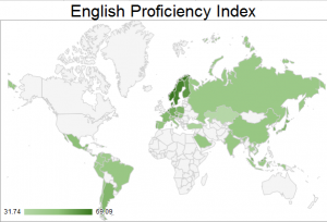 English Proficiency Index | IndexMundi Blog