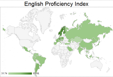 English Proficiency Index | IndexMundi Blog