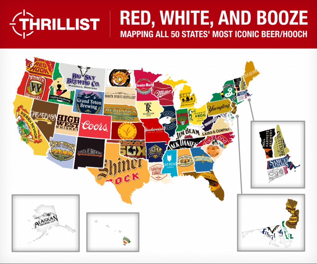 Iconic Alcoholic Beverages by State | IndexMundi Blog