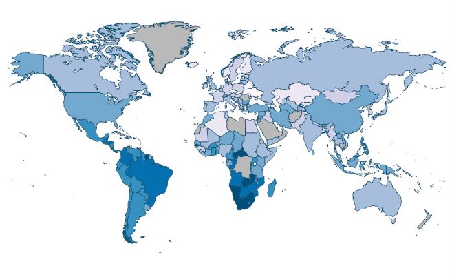 Indice de Gini por país