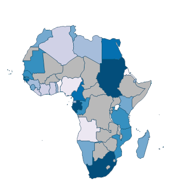 Areas marinas protegidas (% de las aguas territoriales) - Africa