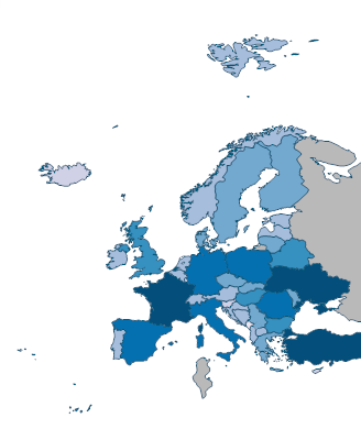 Arable land (hectares) - Europe