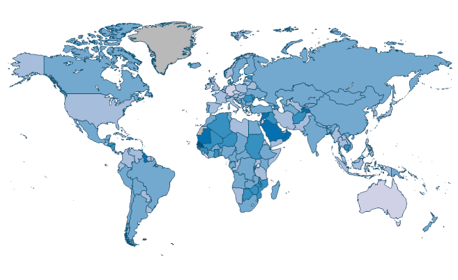 Crop production index (2004-2006 = 100) by Country