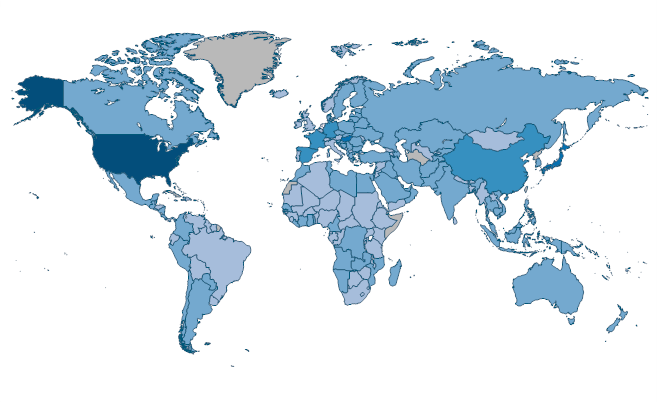 Foreign direct investment, net outflows (BoP, current US$) by Country