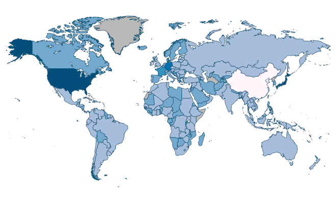 Net primary income (BoP, current US$) by Country