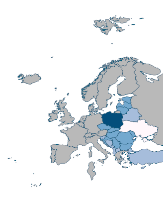 Net bilateral aid flows from DAC donors, Canada (current US$) - Europe