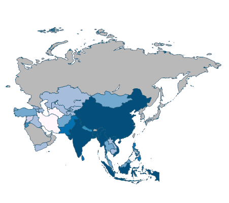Net official flows from UN agencies, ILO (current US$) - Asia