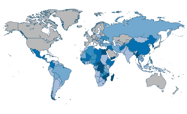 Net official flows from UN agencies, WFP (current US$) by Country