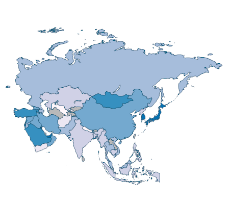 Population in urban agglomerations of more than 1 million (% of total ...