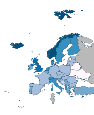 Pump price for diesel fuel (US$ per liter) - Europe