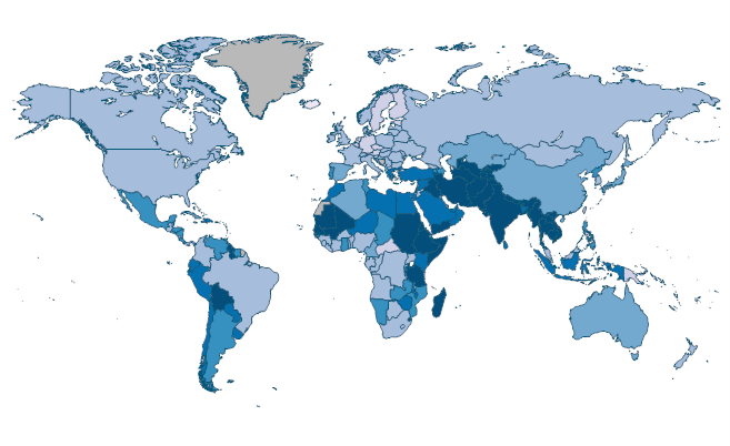 Annual freshwater withdrawals, agriculture (% of total freshwater ...