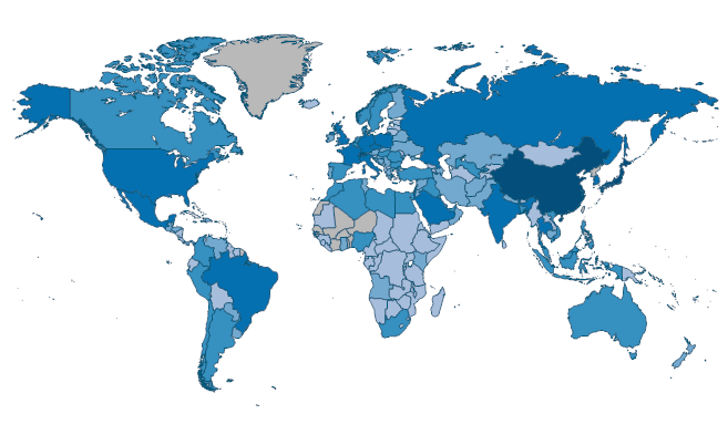 Total reserves (includes gold, current US$) by Country