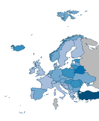 Inflation, consumer prices (annual %) - Europe