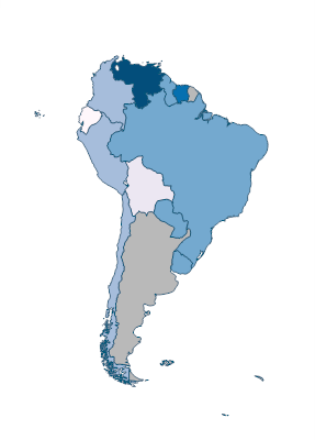 Inflation, consumer prices (annual %) - South America