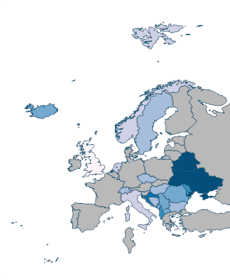 Lending interest rate (%) - Europe