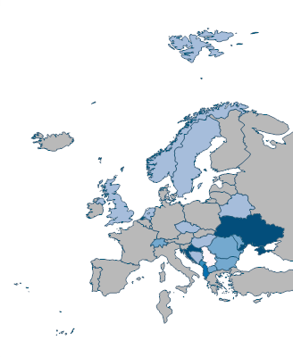 Interest rate spread (lending rate minus deposit rate, %) - Europe