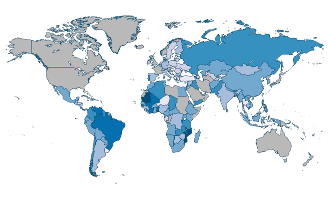 Average time to clear exports through customs (days) by Country