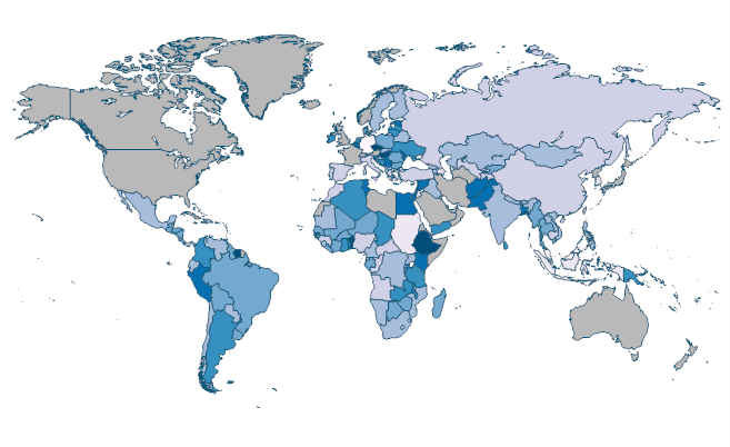 Time to obtain an electrical connection (days) by Country