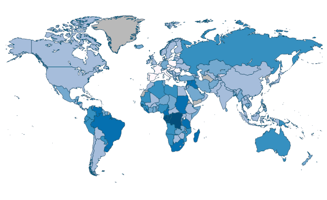 Cost to export, border compliance (US$) by Country