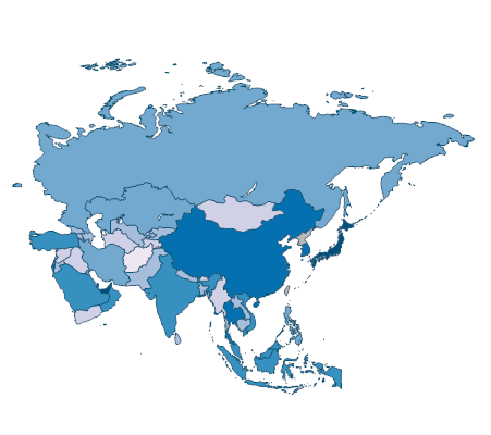 Logistics performance index: Overall (1=low to 5=high) - Asia