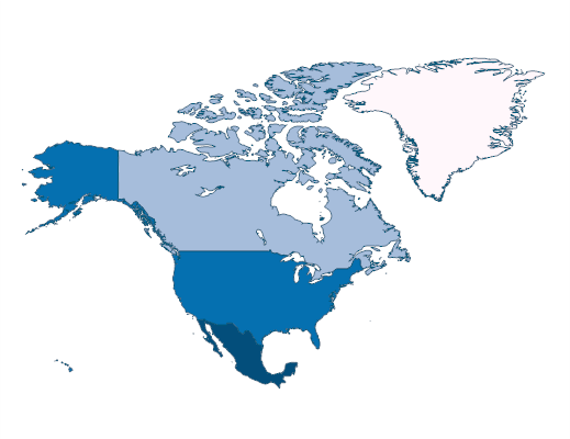 Manufacturing, value added (current LCU) - North America