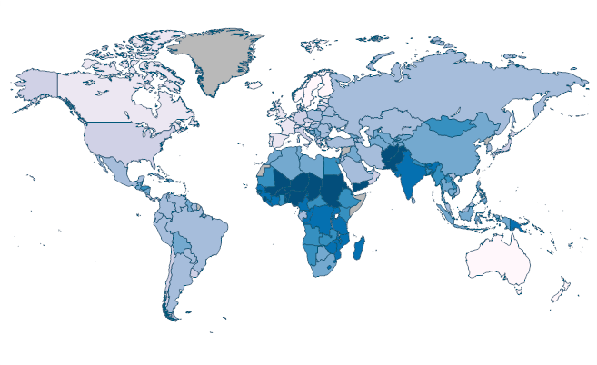 Adjusted savings: particulate emission damage (% of GNI) by Country