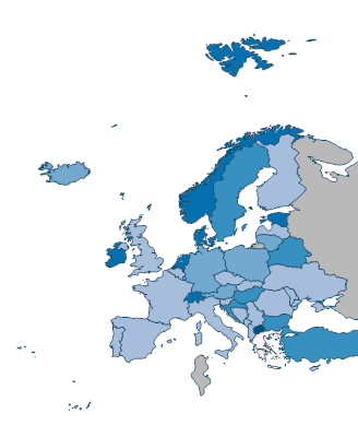 Adjusted savings: net national savings (% of GNI) - Europe