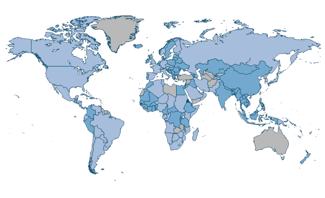 Adjusted net national income per capita (annual % growth) by Country