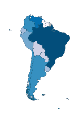 GDP (current US$) - South America
