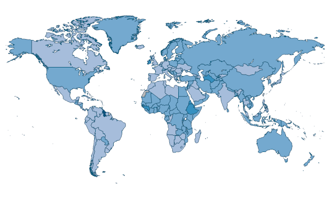 GDP growth (annual %) by Country