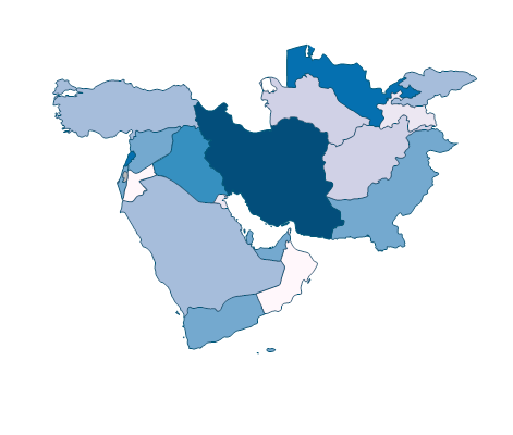 GDP per capita (current LCU) - Middle East