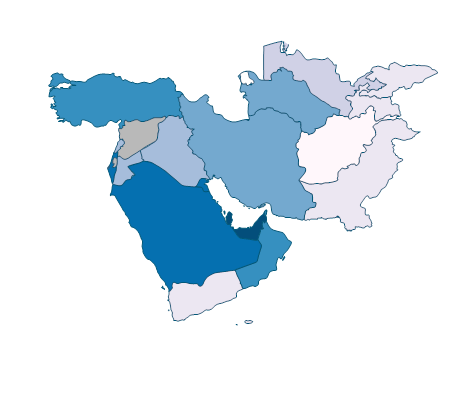 GDP per capita, PPP (current international $) - Middle East