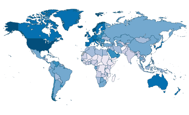 GNI per capita, Atlas method (current US$) by Country