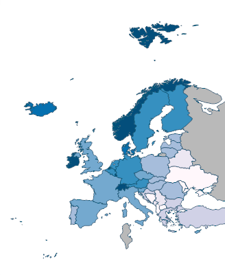 GNI per capita, PPP (constant 2011 international $) - Europe