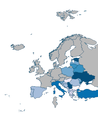 Literacy rate, youth total (% of people ages 15-24) - Europe