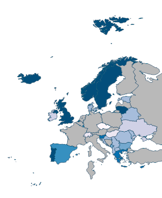 Net intake rate in grade 1 (% of official school-age population) - Europe