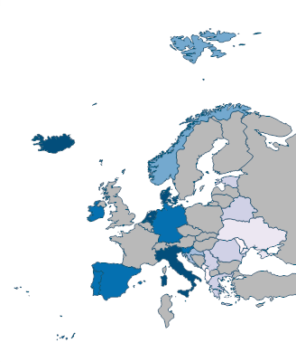 Antiretroviral therapy coverage (% of people living with HIV) - Europe