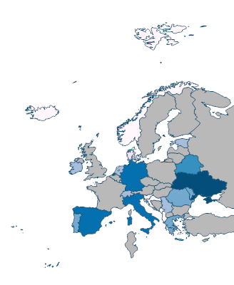 Adults (ages 15+) and children (ages 0-14) newly infected with HIV - Europe
