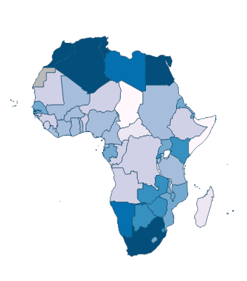 UHC service coverage index - Africa