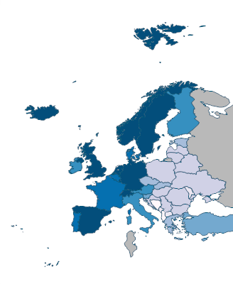 UHC service coverage index - Europe