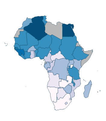 Income share held by lowest 10% - Africa