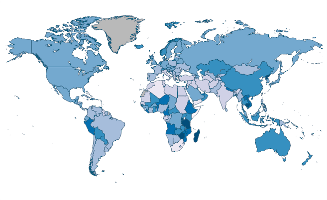 Employment to population ratio, 15+, total (%) (modeled ILO estimate ...
