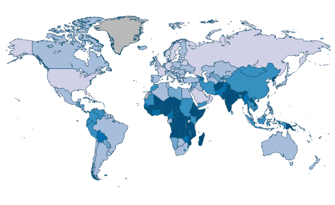Vulnerable employment, total (% of total employment) (modeled ILO ...