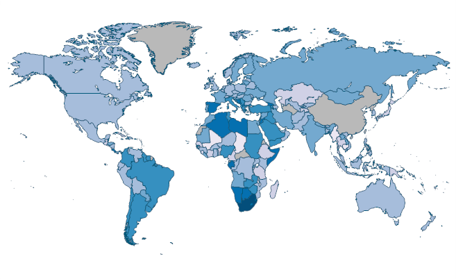 Unemployment, youth total (% of total labor force ages 15-24) (national ...