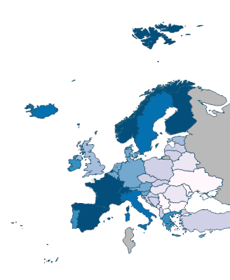 Life expectancy at birth, female (years) - Europe