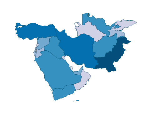 Population ages 15-64, total - Middle East
