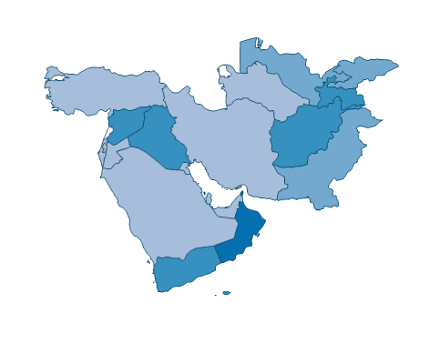 Population growth (annual %) - Middle East
