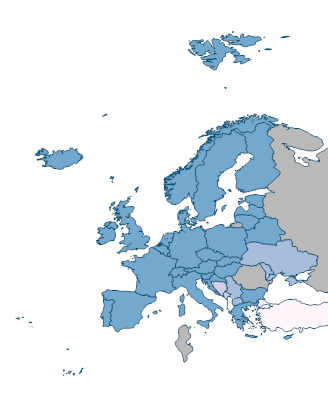 Completeness of birth registration (%) - Europe