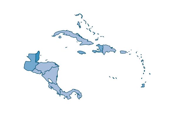 Rural population (% of total population) - Central America & the Caribbean