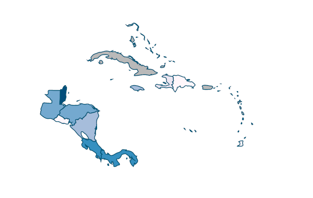 GINI index (World Bank estimate) - Central America & the Caribbean